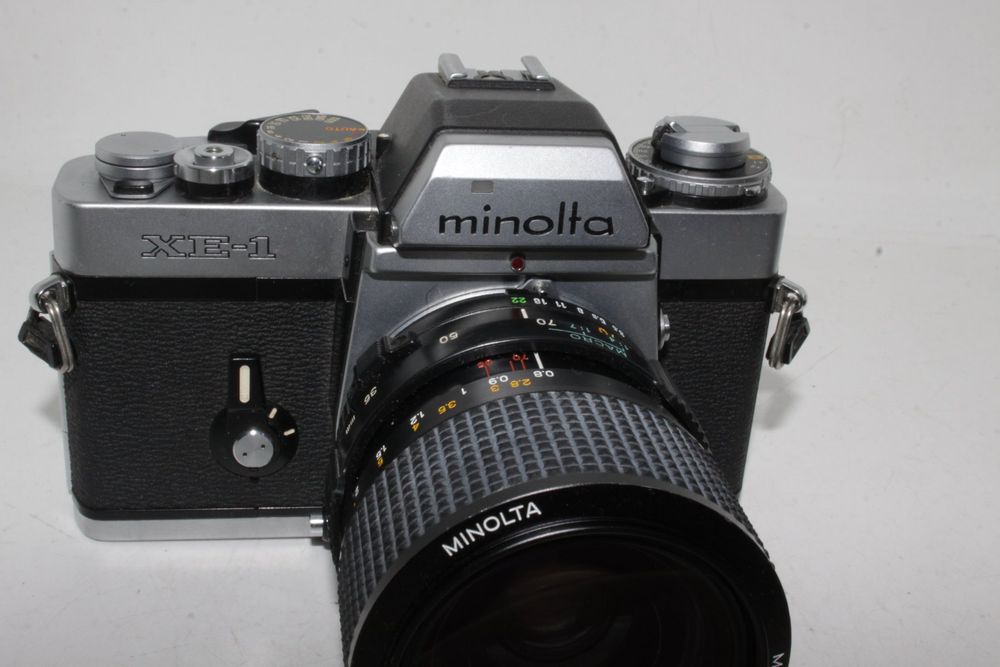 MINOLTA XE-1 + MD 3.5 / 35-70 mm + MD 4.5 / 70-200 mm + SB (Gebraucht ...