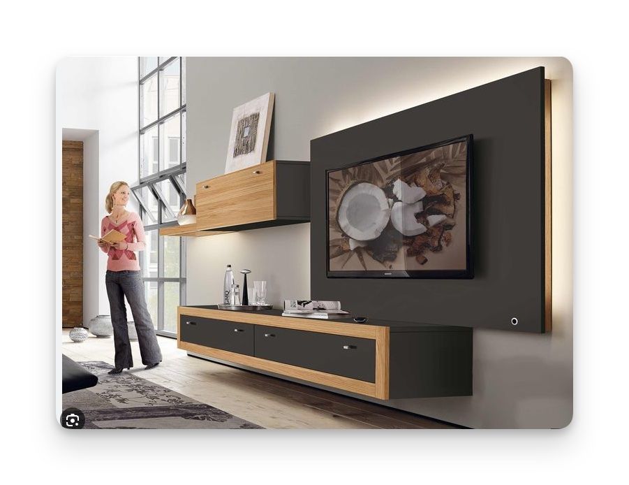 Hülsta Xelo Wohnwand – Natur Eiche & Lack Weiß + TV (Gebraucht) in ...