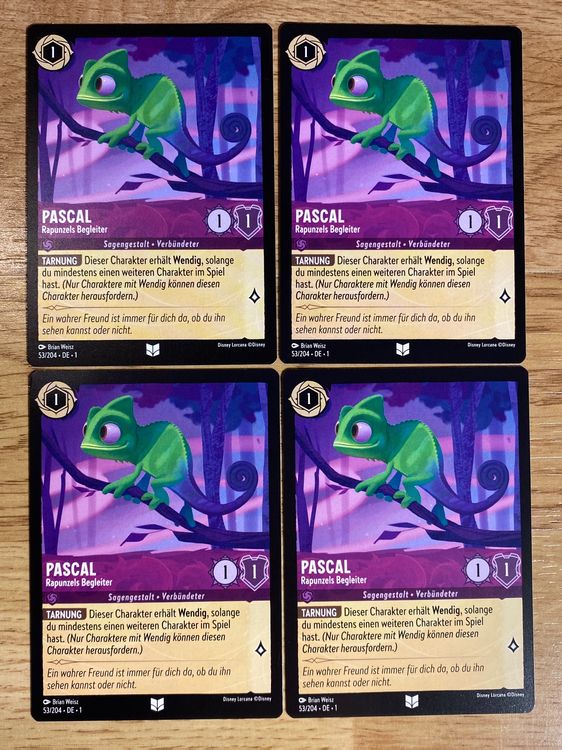 Pascal DE 53 Disney Lorcana 1 (Neu (gemäss Beschreibung)) in Rafz für ...