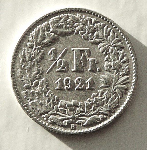 Schweiz 1/2 Franken 1921 B | Kaufen auf Ricardo
