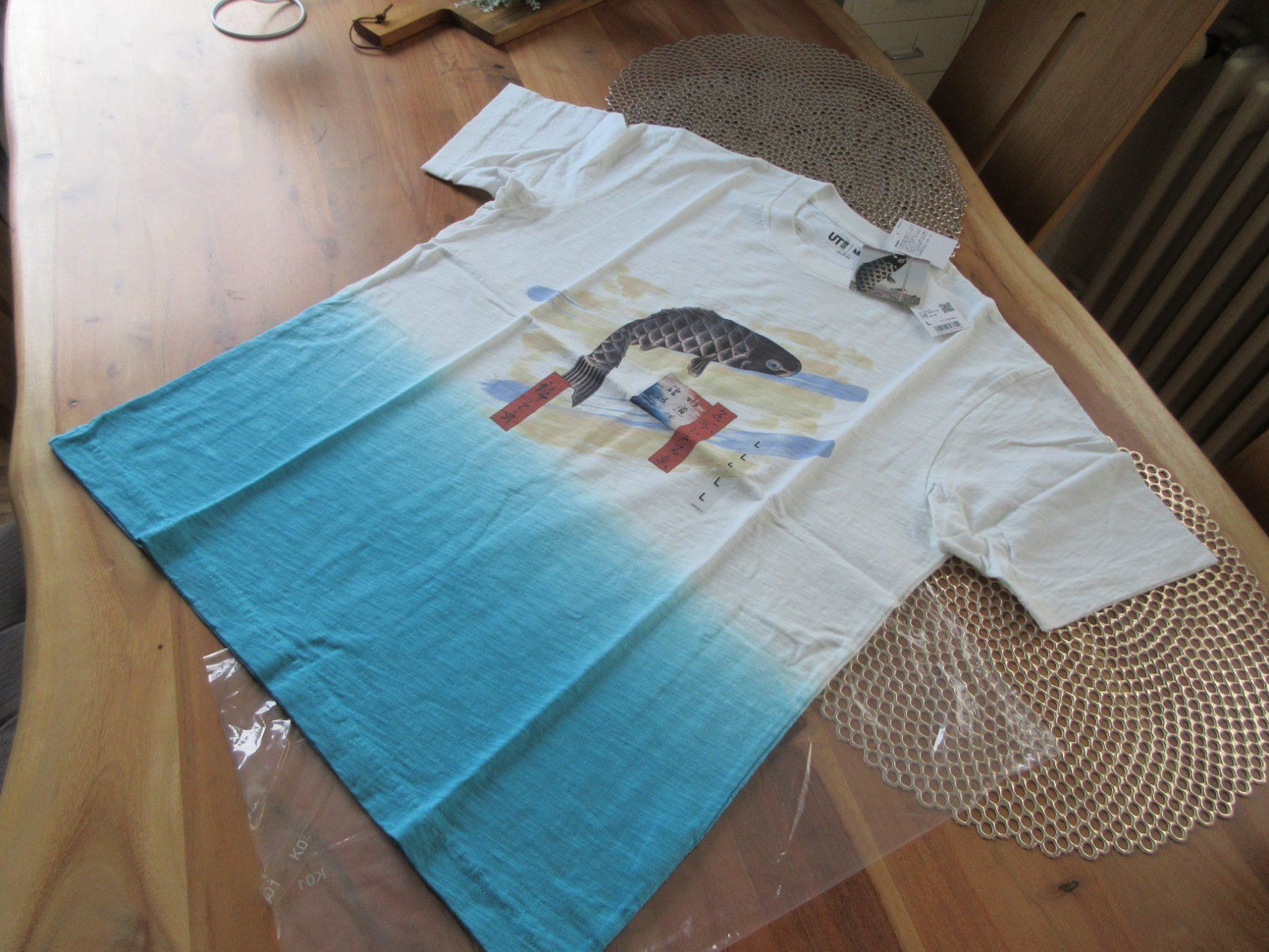 UNIQLO UT Japanese Koi UKIYOE×MFABoston/ T-Shirt New/L! (Neu (gemäss ...