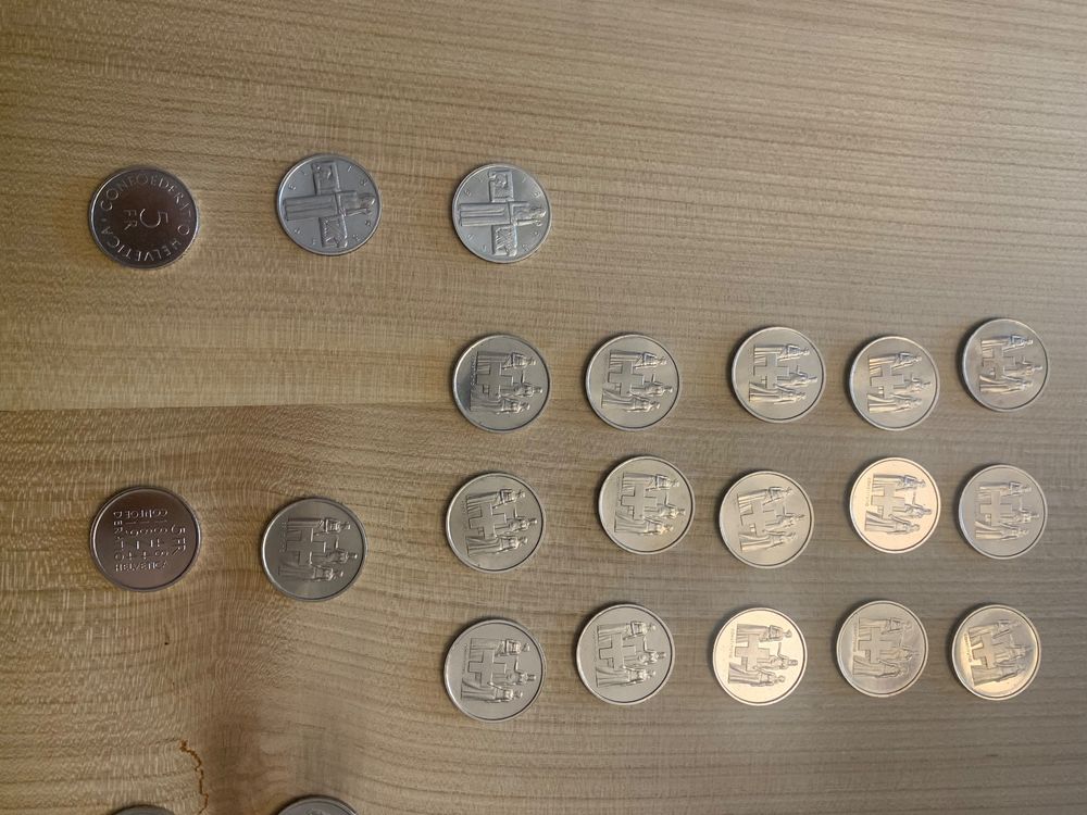 5Fr Gedenkmünzen 1963 - 1990 | Kaufen auf Ricardo