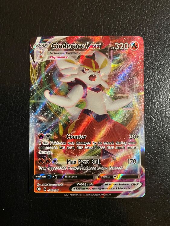 Shining Fates Cinderace Vmax 19/72 Ab 1 (Gebraucht) in Paradiso für CHF ...