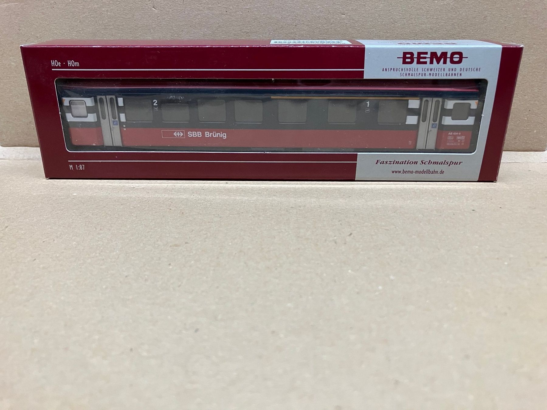Bemo 3277 444 SBB Brünig Personenwagen AB, Ep. V, H0m (Neu (gemäss ...