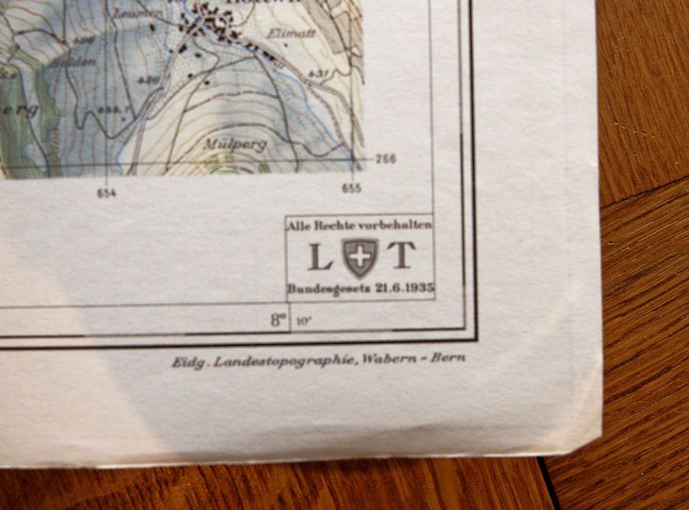 Landeskarte der Schweiz Laufenburg - Blatt 1049 - 1:25 000 (Gebraucht) in Bern für CHF 4 – mit ...