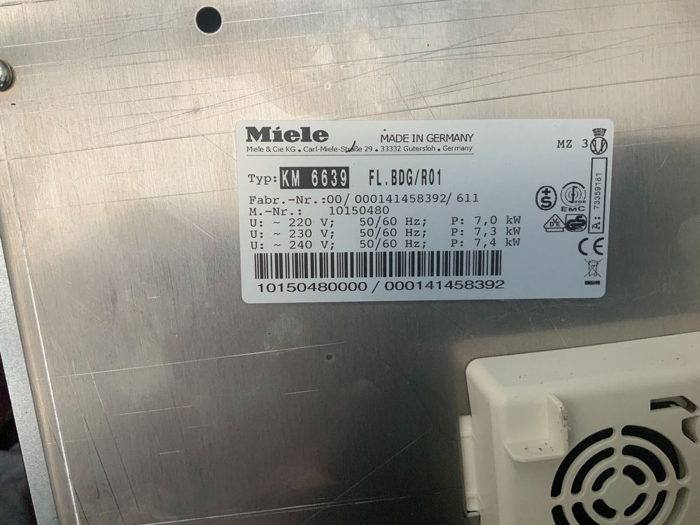 Induktionskochfeld Miele Km 6639 FL.BDG (Gebraucht) in Wallisellen für ...