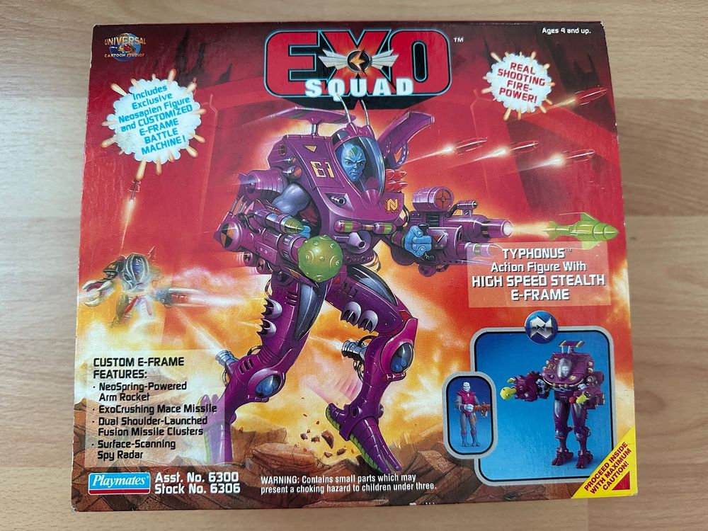 Exo Squad TYPHONUS, OVP, Playmates Toys 1993 (Neu und originalverpackt ...