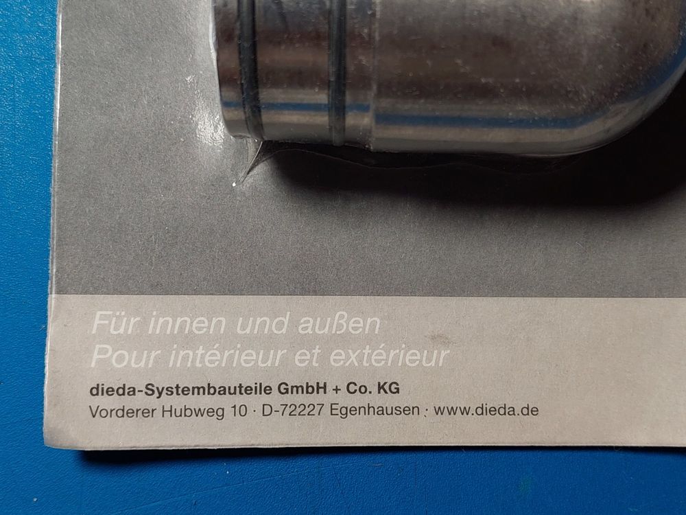 Dieda Geländersystem 🎢 HANDLAUF GELENK EDELSTAHL V2A Ø40mm (Neu und ...