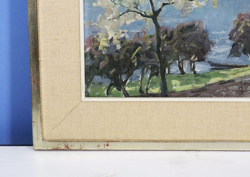 Hermann Busse 1883-1970, Gemälde "Ansicht von Bad Wimpfen". (Gebraucht ...