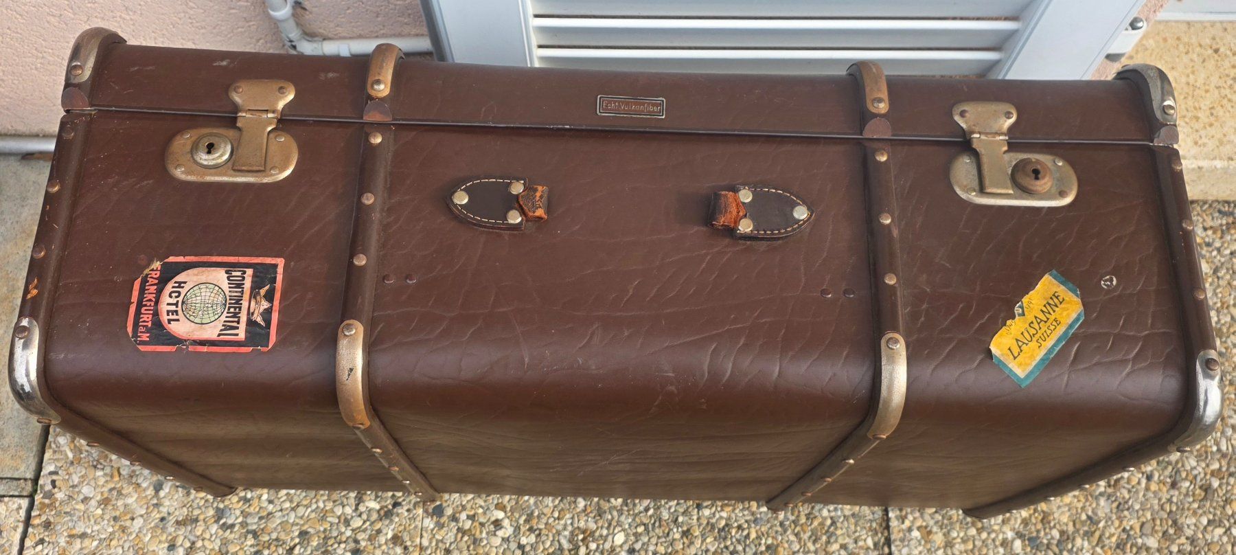 Grosser Vintage Koffer von Echt Vulkanfiber (Gebraucht) in Jouxtens ...