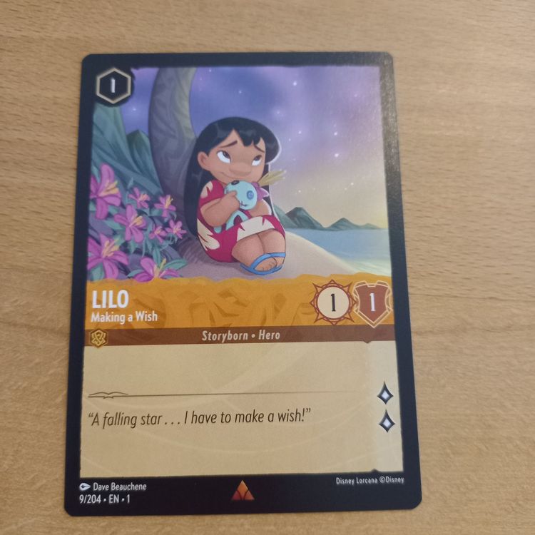 Lorcana - Lilo - Rare Karte, Disney, 9/204 (Neu (gemäss Beschreibung ...