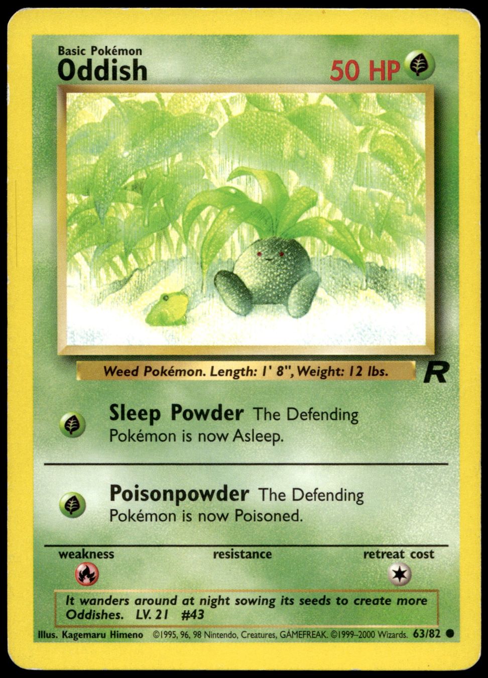 Oddish 63/82 Pokémon Team Rocket ab 1.- (Gebraucht) in Uster für CHF 1 ...