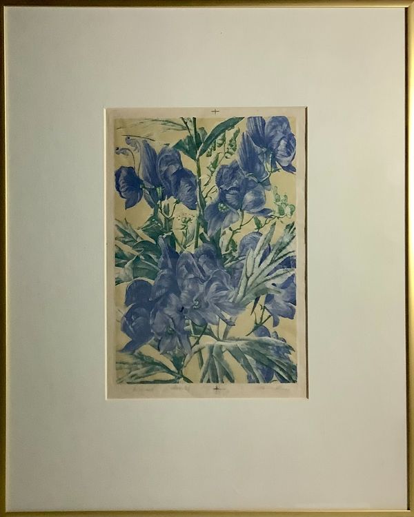 Wilhelm Heise: Steinstich, blaue Blumen, um 1923 (Gebraucht) in Bern ...