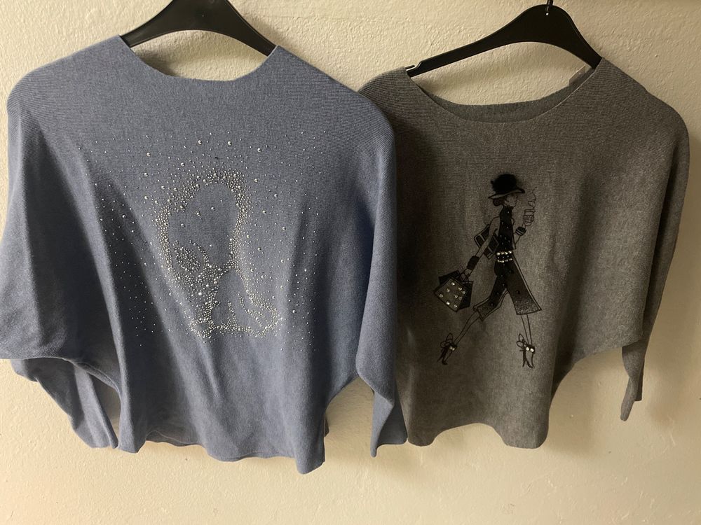 2 warme Pullis mit Strassteine Gr.S (Neu (gemäss Beschreibung)) in ...