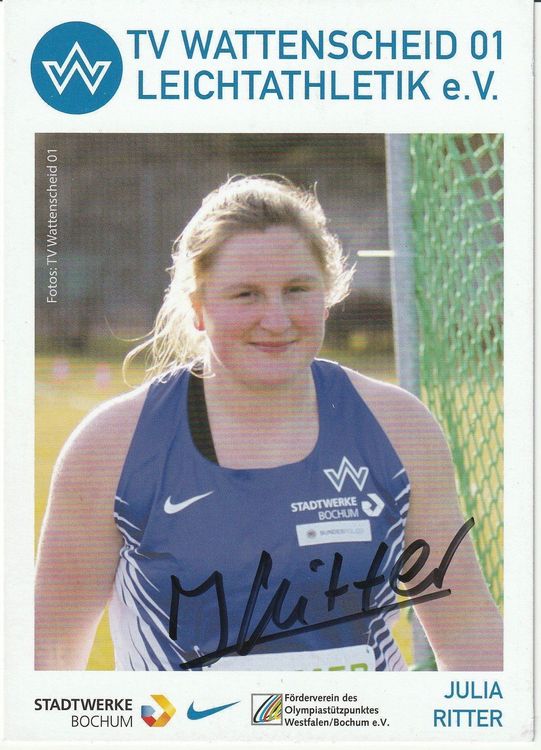 Julia Ritter / Originalautogramm, AK (Gebraucht) in Schwyz für CHF 1.4 ...