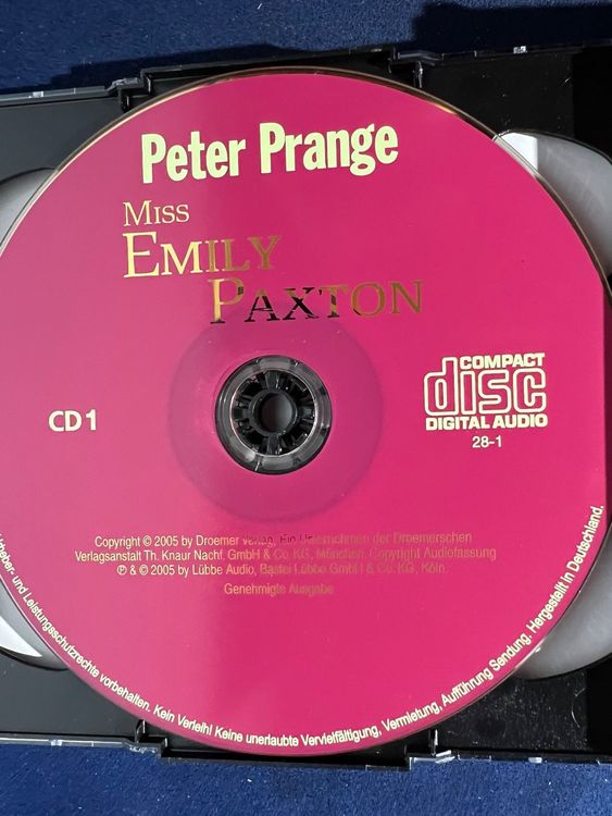 Hörbuch 6 CD's - Miss Emily Paxton - Peter Prange - Roman (Gebraucht ...