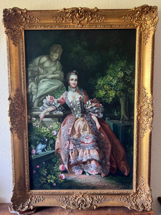 Imposant Tableau de Marie Antoinette, huile sur toile (Gebraucht) in ...