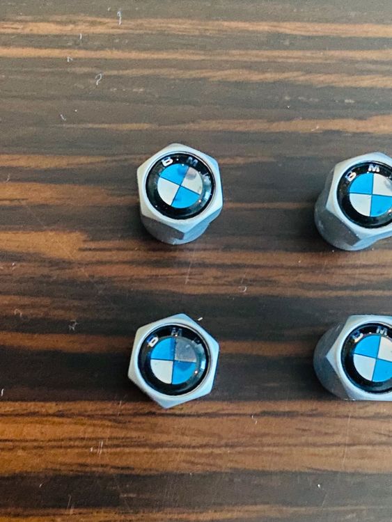 BMW Ventilkappen 4er-Set Aluminium Neu in Silber. (Neu und ...