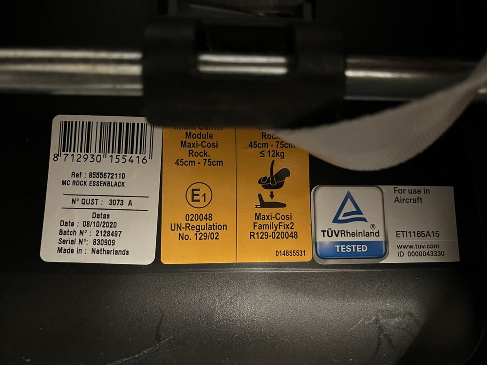 Maxi-Cosi Rock Baby Car Seat (i-Size) (Gebraucht) in Glattpark(Opfikon ...