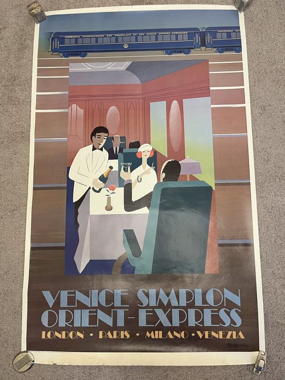 Poster affiche Orient Express 1981 restaurant (Gebraucht) in Genève für ...