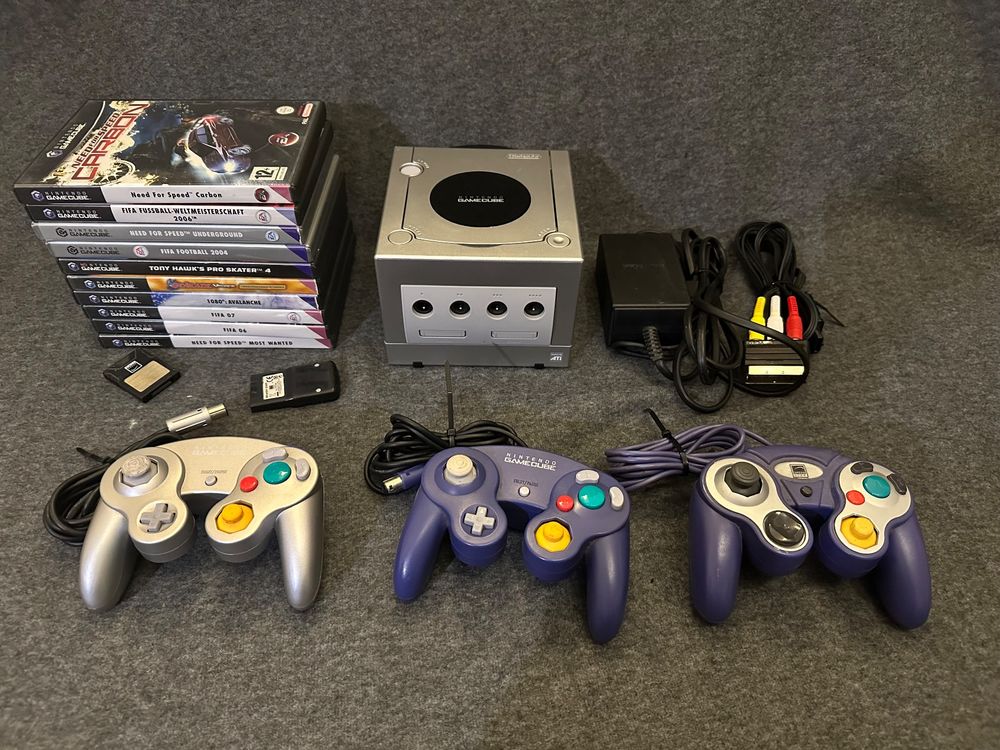 Nintendo Gamecube Set mit Spiele 3x Kontroller 2x Memorycard | Kaufen ...