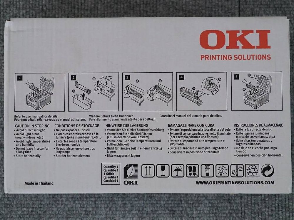 Original OKI Trommelkit schwarz - NEU! C5800/C5900/C5550MFP (Neu und originalverpackt) in ...