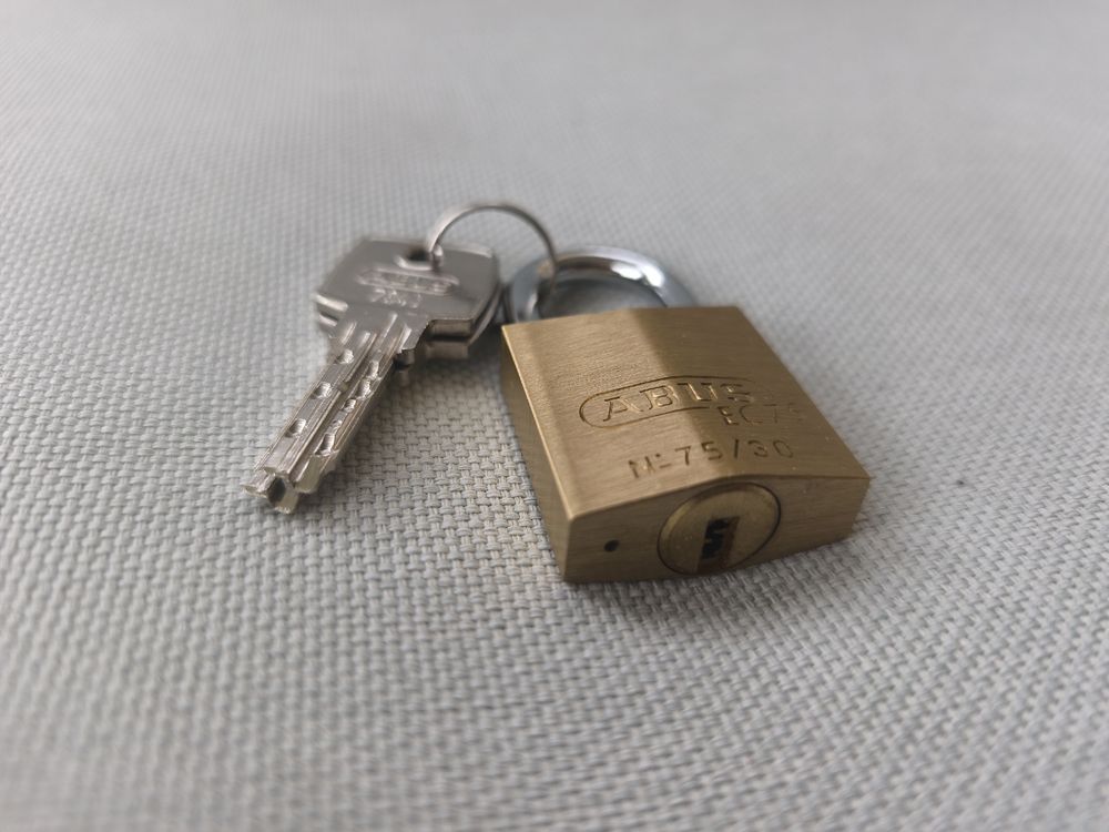 Neues ABUS EC75 Vorhangschloss - Sicher für Haus/Garten! (Neu und ...