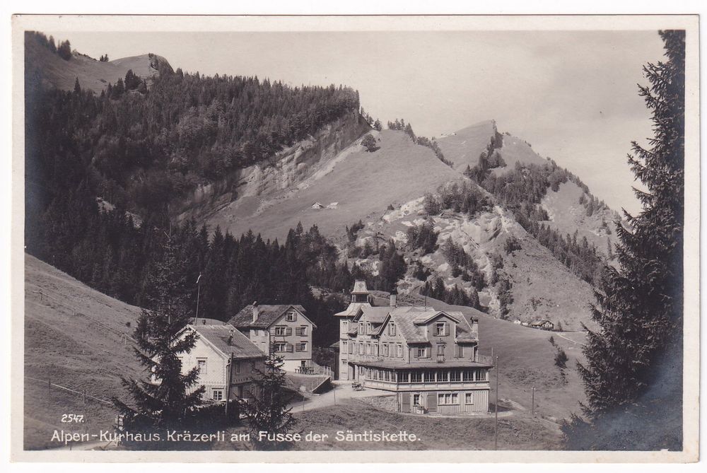 Alpen Kurhaus. Kräzerli am Fusse der Säntiskette. (2547) (Gebraucht) in Cormoret für CHF 2 – mit ...