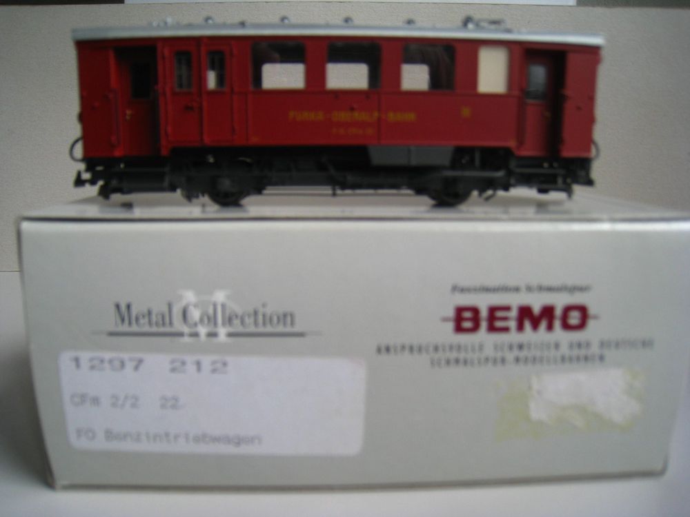 Bemo-Metal-Collection, CFm 2/2 Nummer 22 FO-Benzintriebwagen (Gebraucht ...