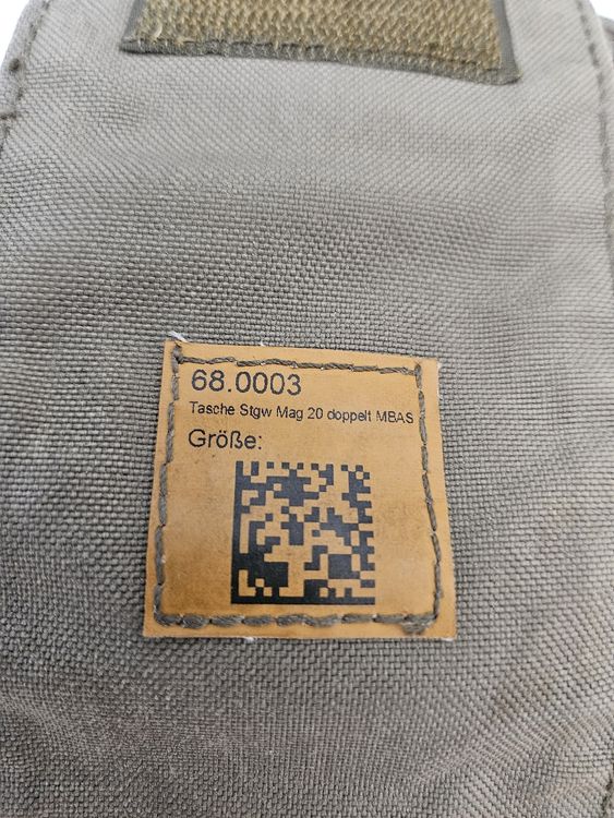 Tasche Stgw Mag 20 Doppelt MBAS Truppenversuch Armee Militär (Gebraucht ...
