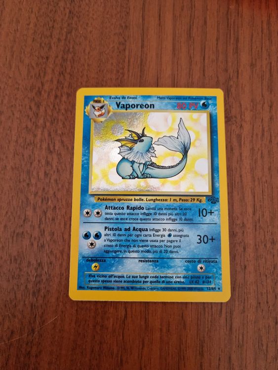 Pokémon card Jungle Vaporeon (Gebraucht) in Torricella für CHF 10 – mit ...