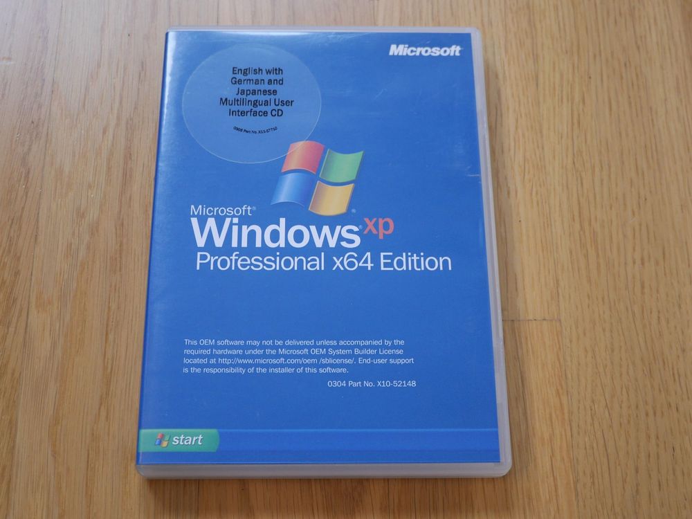 Microsoft Windows XP 64Bit Professional (D'occasion) à pour CHF 30 – avec livraison | Acheter ...
