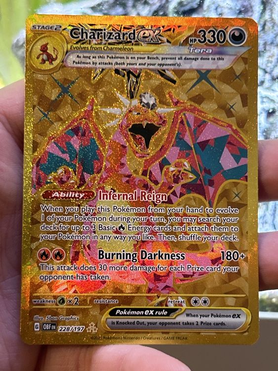 Charizard EX Gold Obsidian Flames (Neu (gemäss Beschreibung)) in für ...