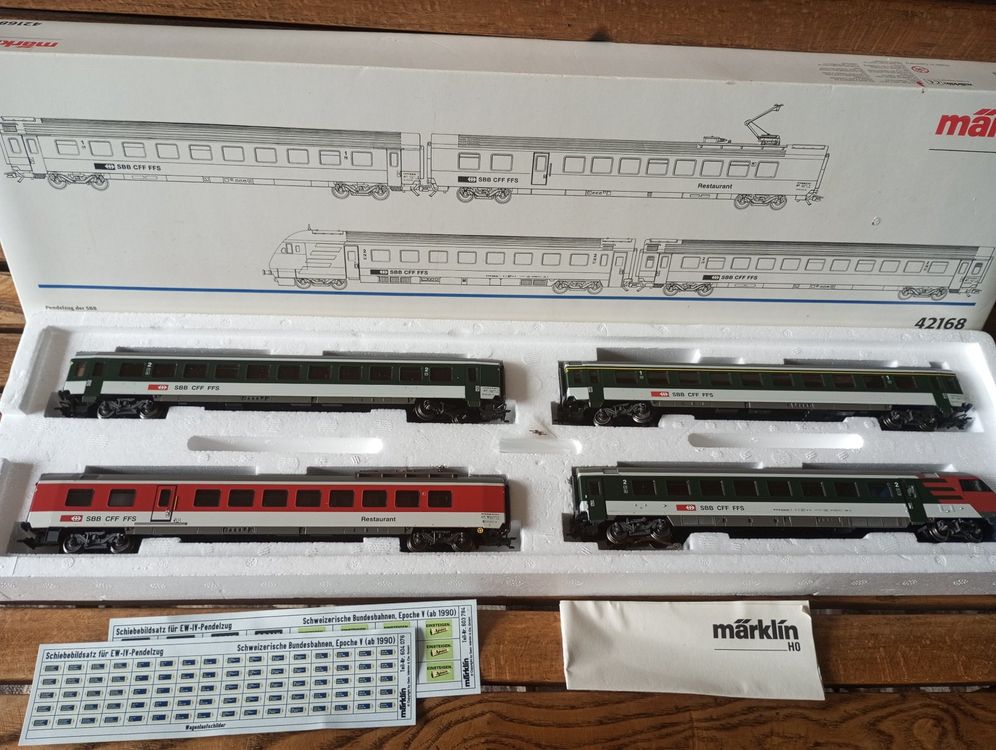 Märklin: 42168, Wagenset Pendelzug SBB / train navette CFF (Neu und originalverpackt) in ...