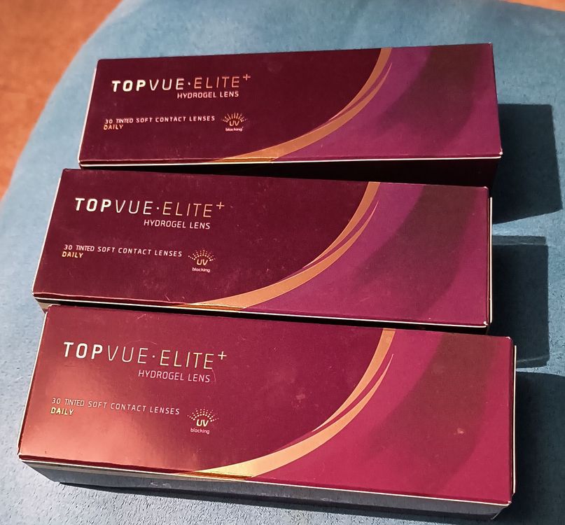 3x TOPVUE-ELITE+ Hydrogel Kontaktlinsen (Neu (gemäss Beschreibung)) in Aathal-Seegräben für CHF ...