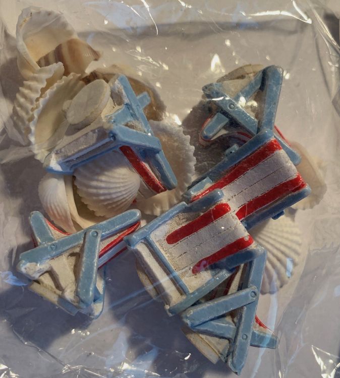 Streudeko Maritim, Liegestuhl, Muscheln | Kaufen auf Ricardo