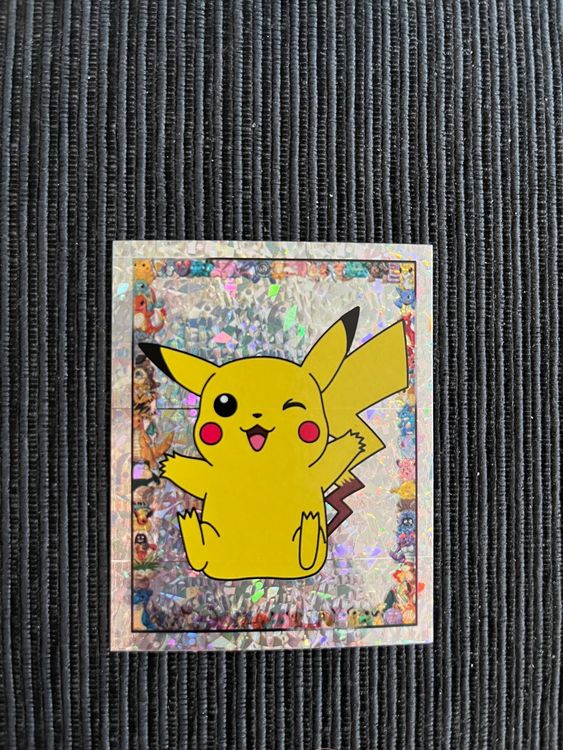 Pokemon Pikachu Holo Prism Merlin Topps Sticker Neuwertig (Neu (gemäss ...