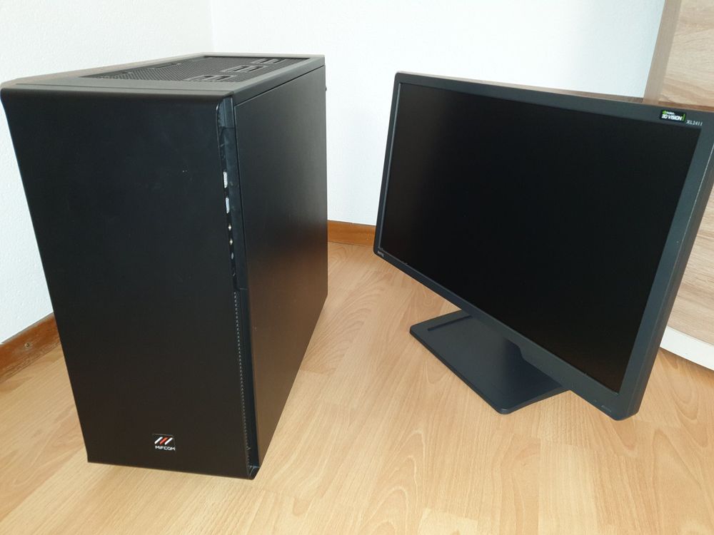 PC gaming Screen (Benq) and tower (Mifcom) | Kaufen auf Ricardo