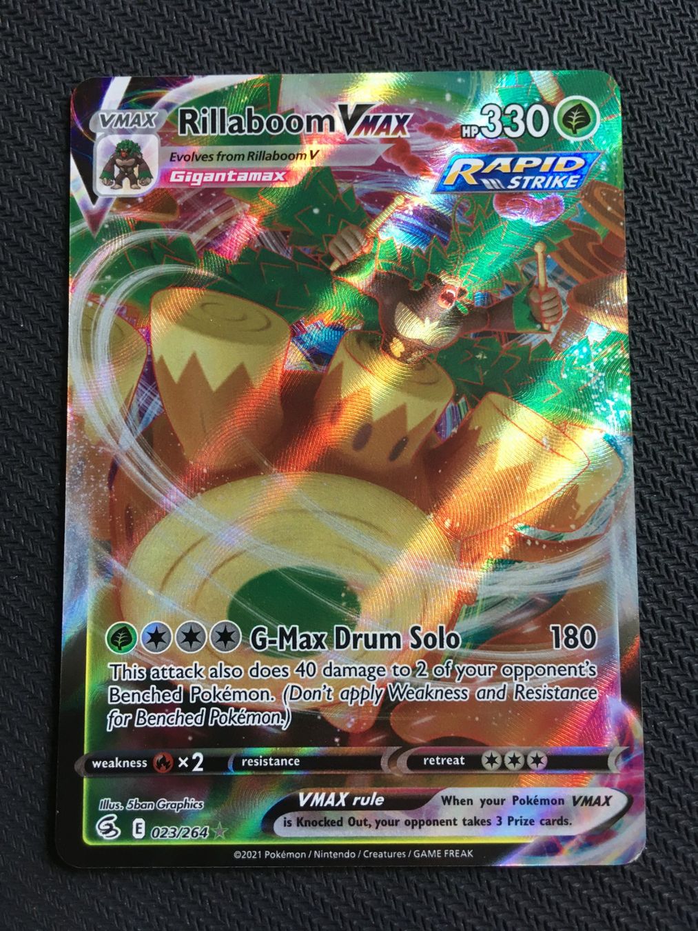 Pokémon - Rillaboom Vmax - 023/264 - Fusion Strike - EN (Neu (gemäss ...