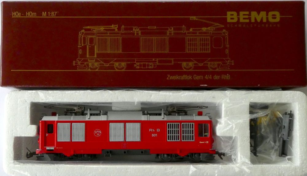 Bemo H0m; Elektrolok Gem 4/4 No. 801; rar; Art.-No. 1267 101 | Kaufen auf Ricardo
