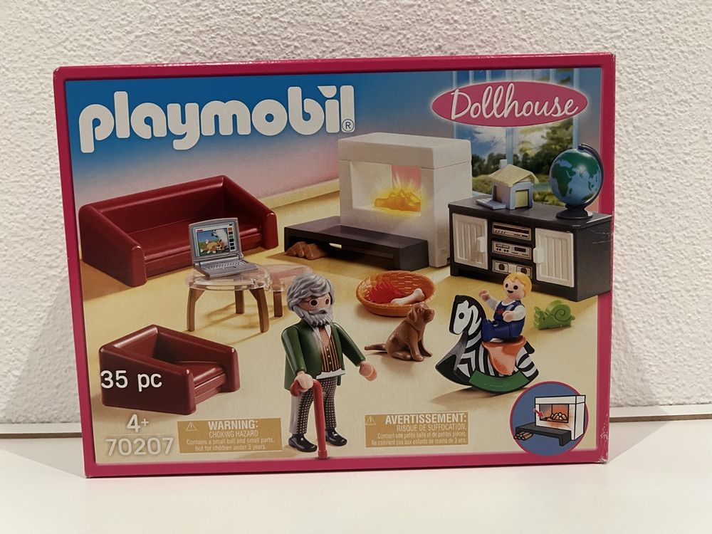 Playmobil 70207 Dollhouse Gemütliches Wohnzimmer / komplett (Gebraucht ...