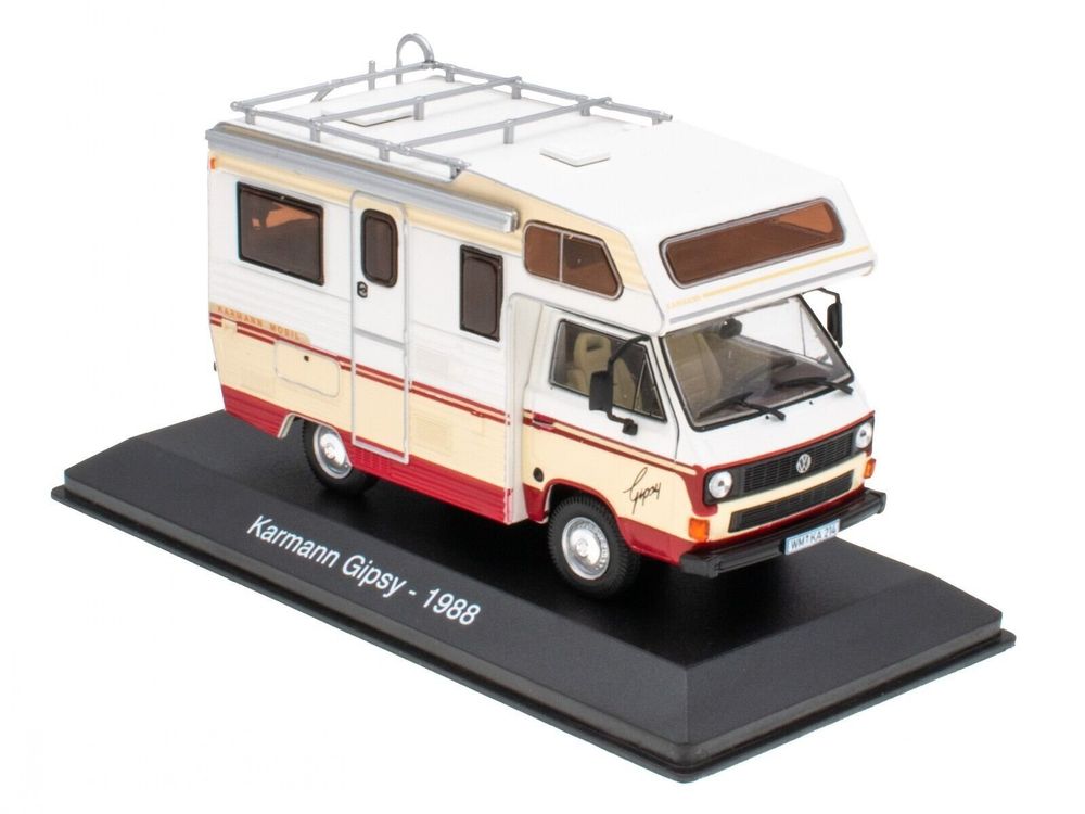 Karmann Gipsy 1988 auf VW T3 Camper Wohnmobil Hachett 1:43 (Neu (gemäss ...