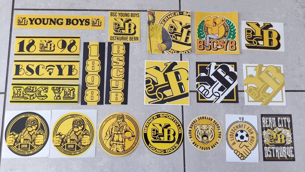 BSC YB FAN STICKER - 20 Stück | Kaufen auf Ricardo