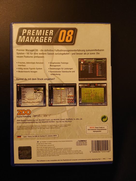 Playstation 2 PS2 - Premier Manager 08 - Deutsch (Gebraucht) in Liestal ...