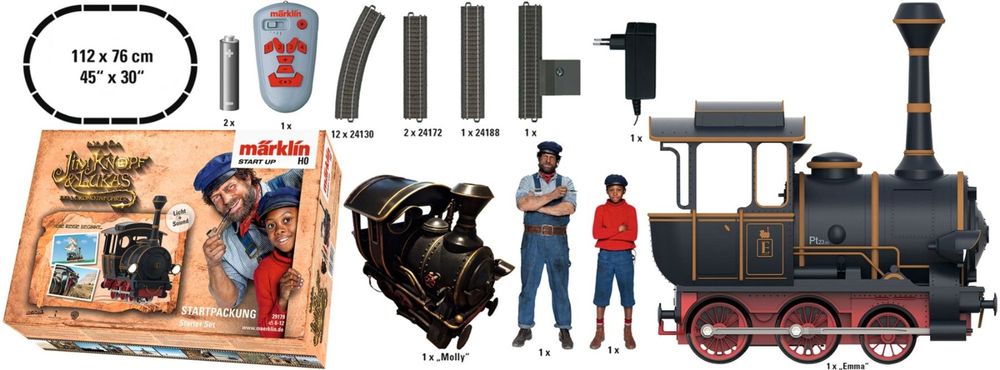 Jim Knopf und Lukas - Märklin Emma Loki (Neu und originalverpackt) in ...