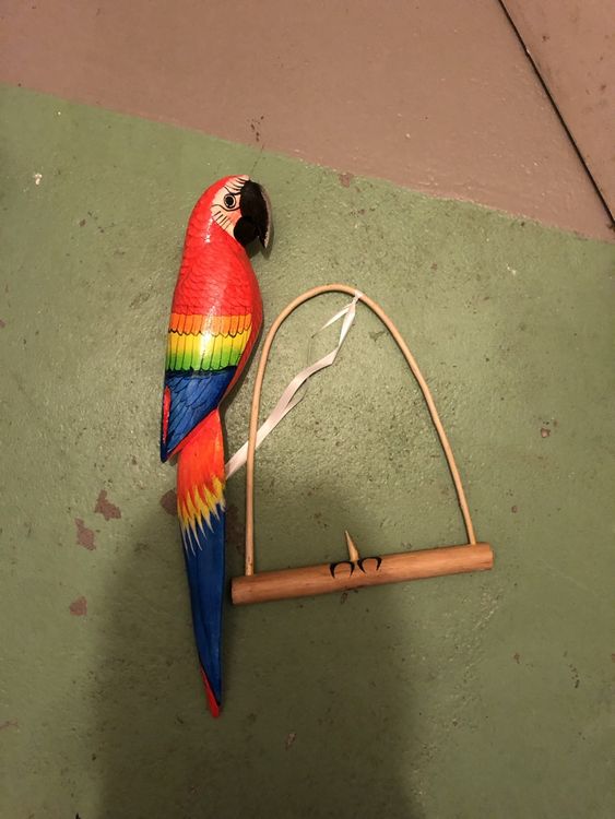 Papagei aus Holz (Neu (gemäss Beschreibung)) in Adliswil für CHF 24 – mit Lieferung auf Ricardo ...