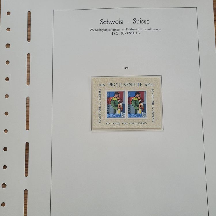 Los mit Marken CH auf Blatt Pro Juventute 1962 | Kaufen auf Ricardo