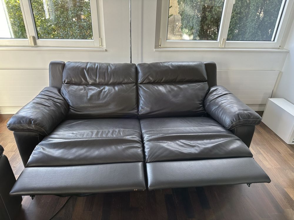 Ledersofa elektrisch verstellbar braun Leder | Kaufen auf Ricardo