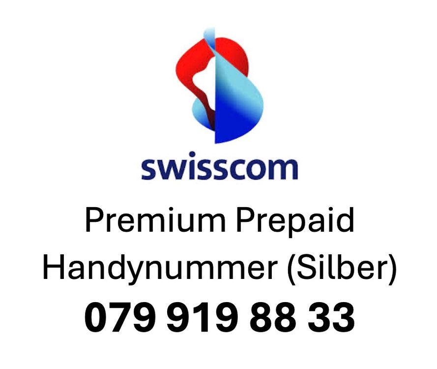 Swisscom Prepaid Premium Handynummer (doppelte Schnapszahl) (Neu und ...