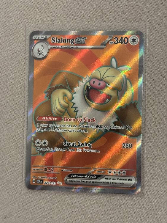 Pokémon Slaking ex - 227/191 Surging Sparks (SV08) (Neu (gemäss ...